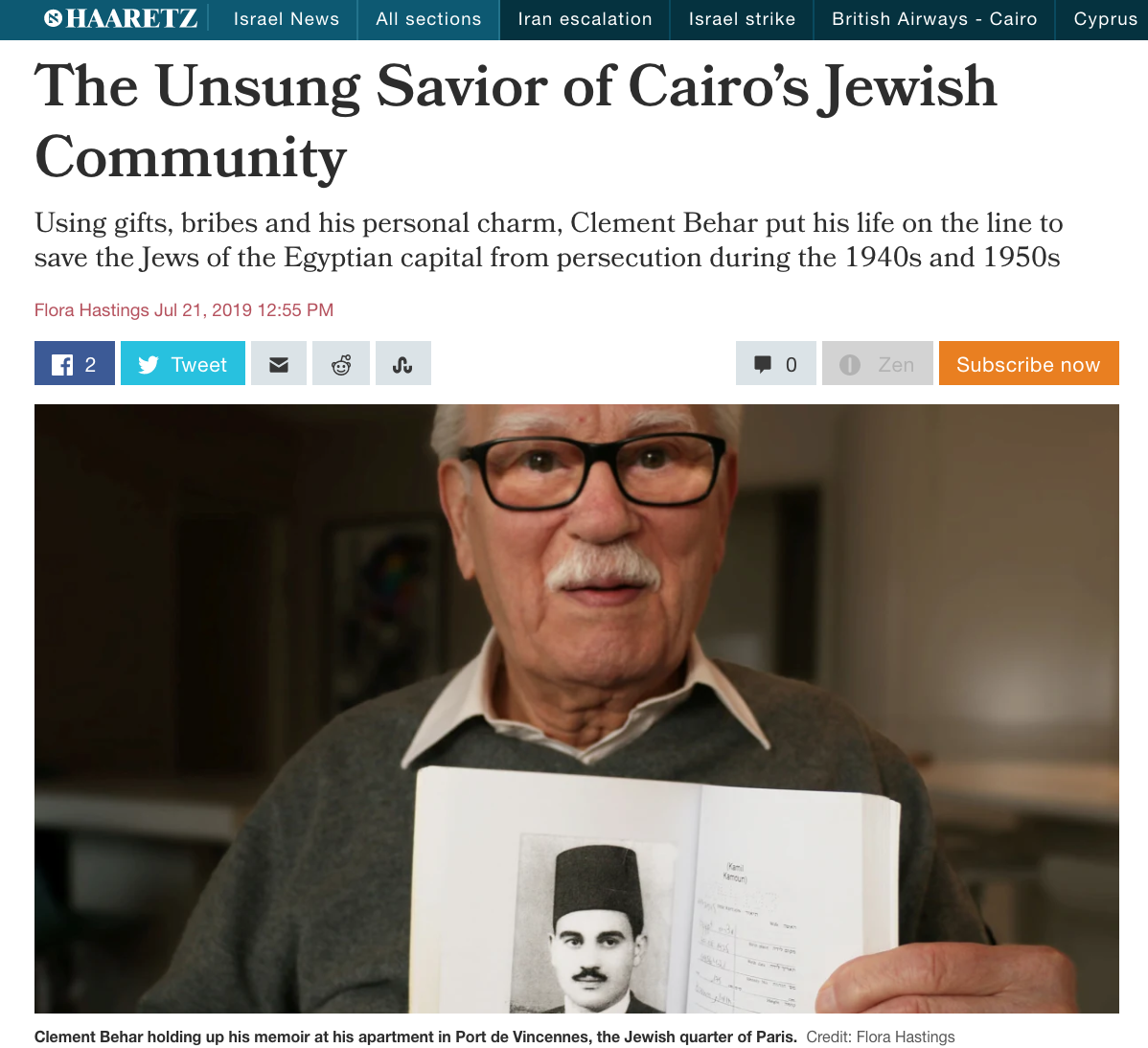 The Unsung Savior of Cairo’s Jewish Community